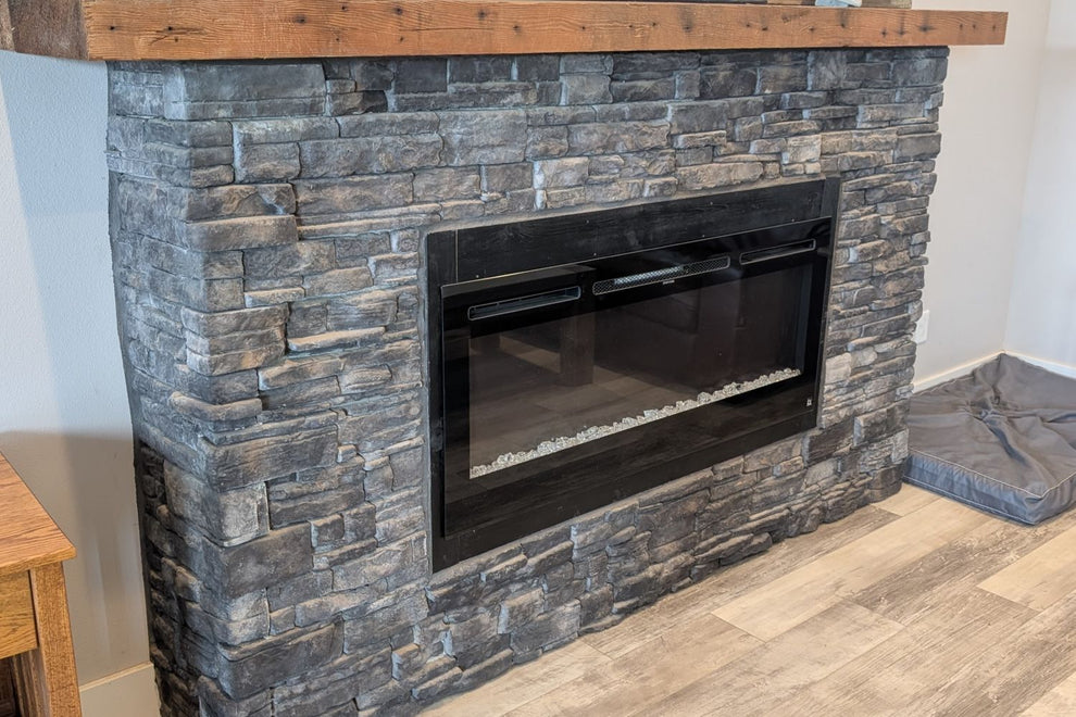 Stone Veneer Panels - Ready Stacked Stone Black Forest - Mountain View Stone