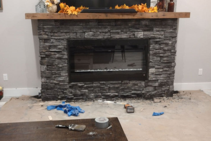 Stone Veneer Panels - Ready Stacked Stone Black Forest - Mountain View Stone