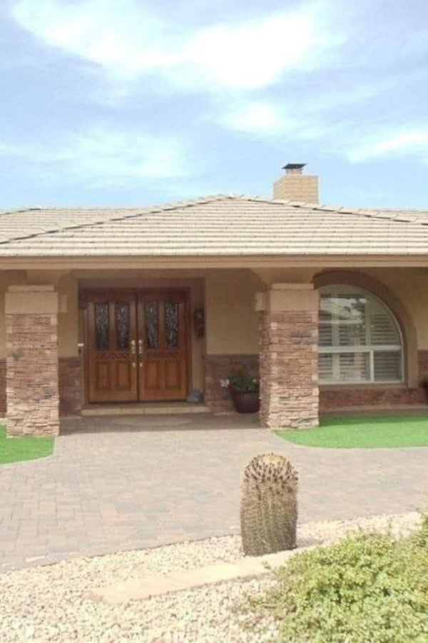 Stone Veneer Panels - Ready Stacked Stone Mahogany - Mountain View Stone