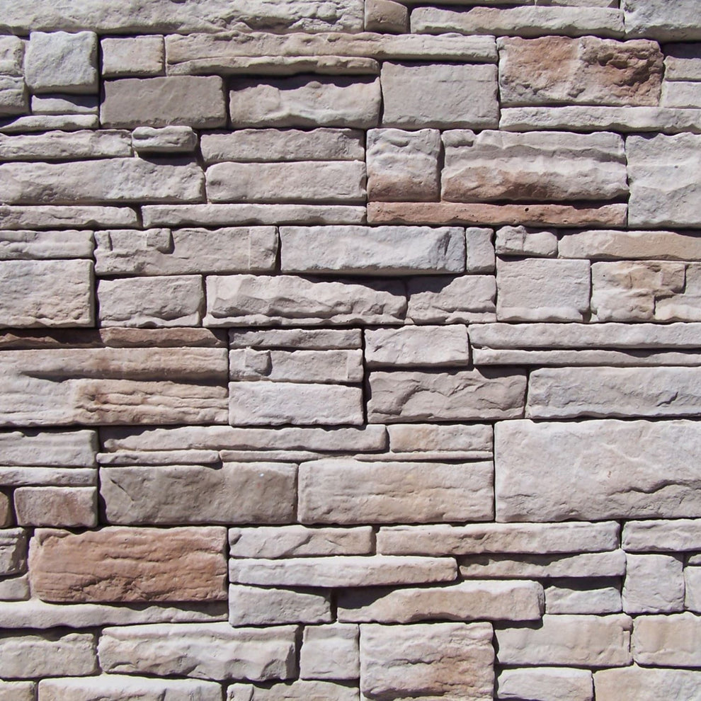 Stone Veneer Panels - Ready Stacked Stone White Oak - Mountain View Stone